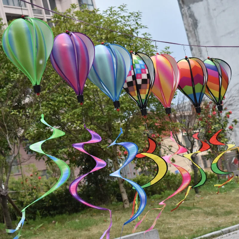 Hanging-Rainbow-Hot-Air-Balloon-Rotating-Wind-Strip-for-Outdoor-Park ...
