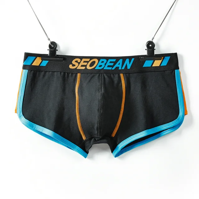 SEOBEAN Shorts Men Underwear Boxers Breathable Cotton Boxer Shorts U ...