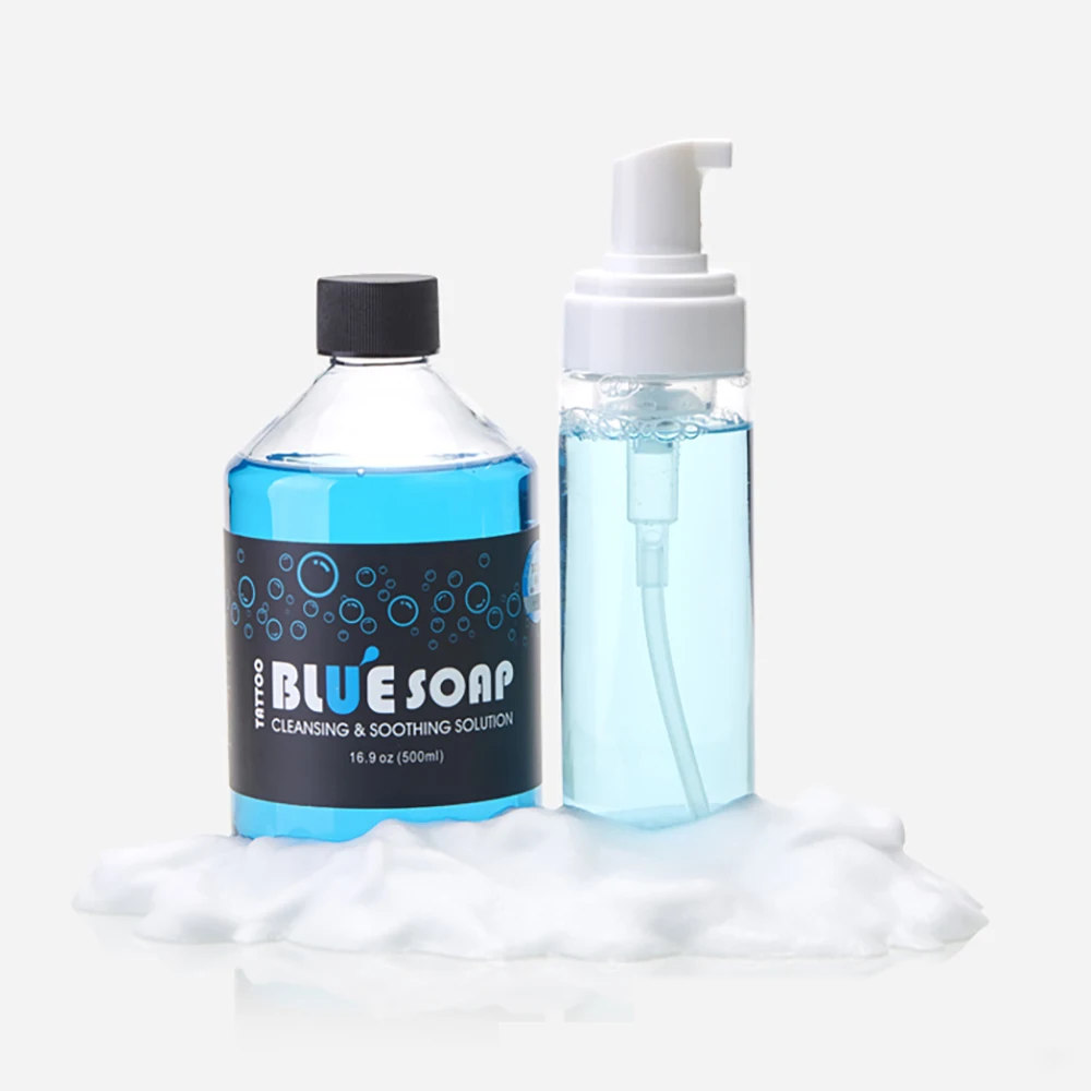 Quality-Blue-Soap-With-Tattoo-Bottle-Diffuser-Squeeze-Bottle-Cleaning ...
