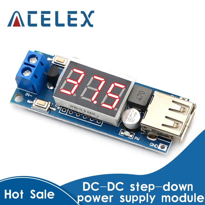 DC5V voltage stabilized power supply module vehicle battery voltage ...