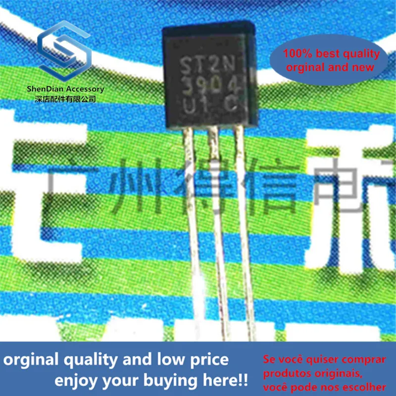 50pcs 100% orginal new 2N3904 3904 NPN General Purpose Amplifier Copper ...