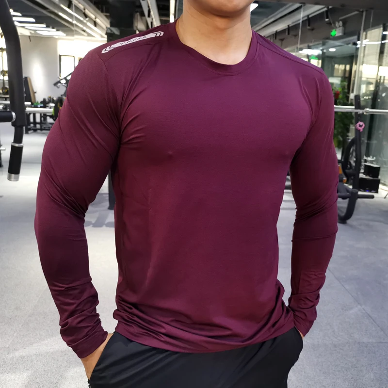 Compression Rashguard Men's Gym & Sports Long Sleeve T Shirt - Men's ...