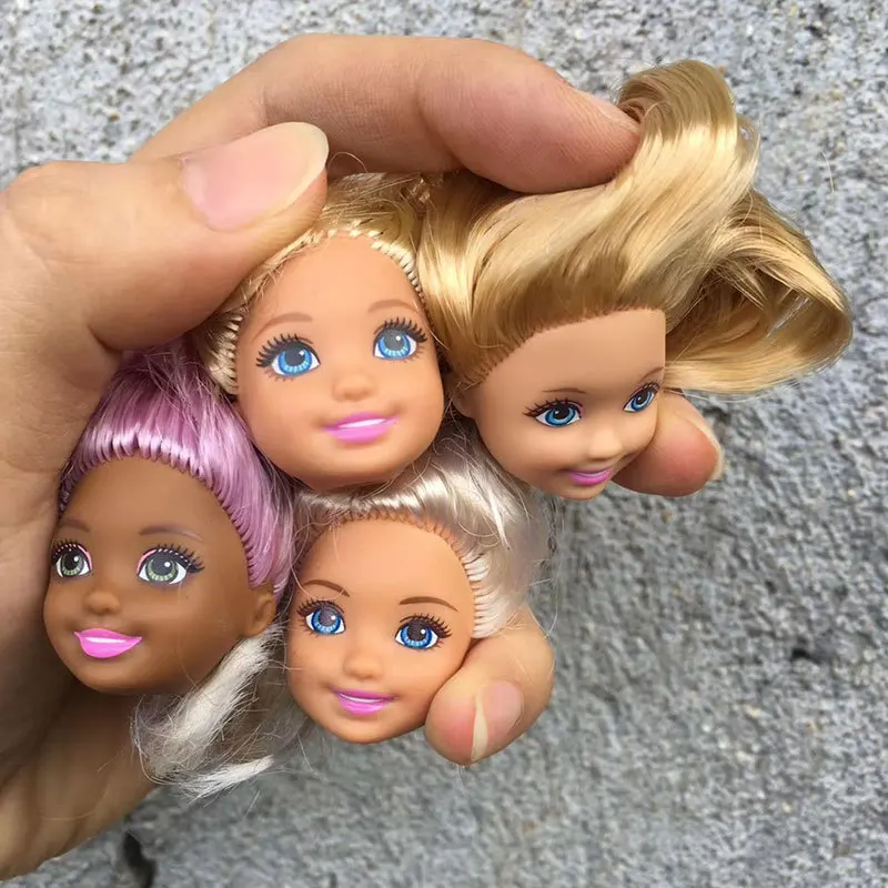 3pcs/lot cute girl baby doll head diy doll head parts princess doll ...