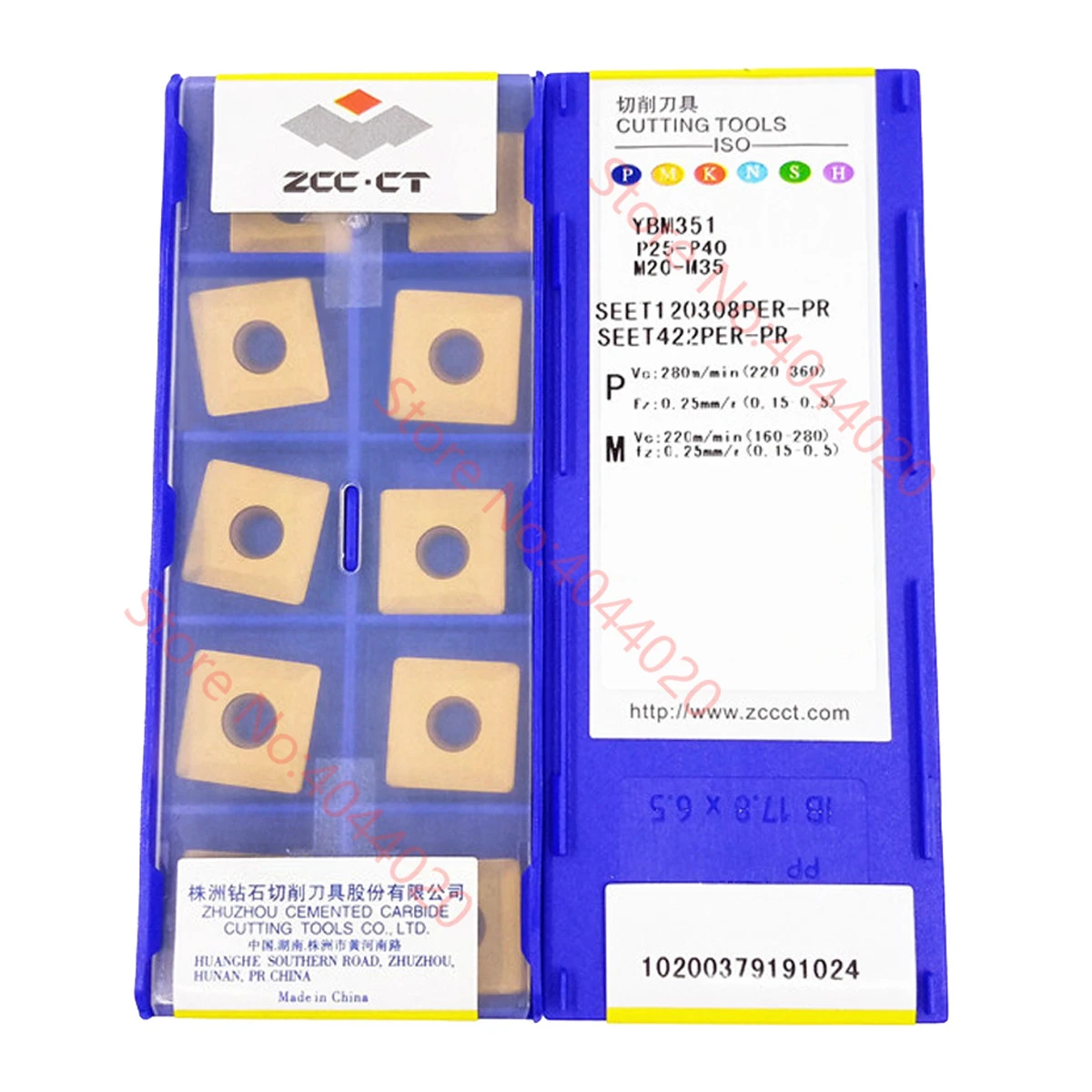Seet120308per-pm/seet120308per-pr Ybm351 Zcc.ct Carbide Insert 10pcs/box - Turning Tool - AliExpress