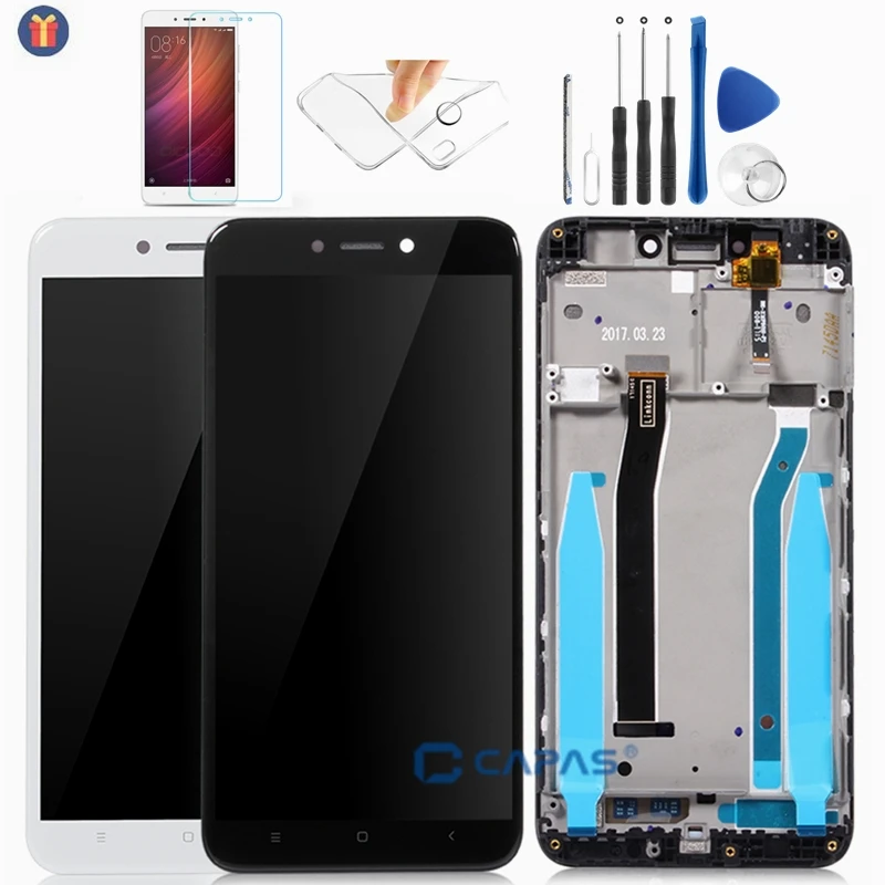Original For Xiaomi Redmi 4X LCD Display + Frame 10 Point Screen Touch ...