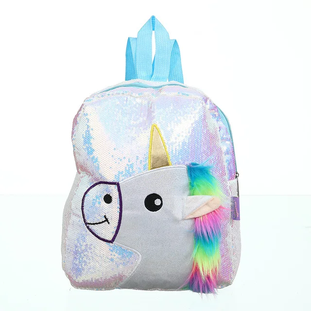 Cute Sequin Rainbow Unicorn Backpack For Kids - Queerks™