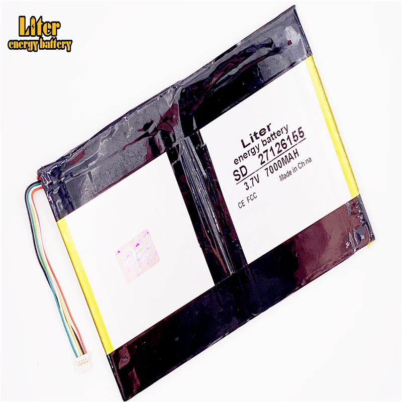 5 Thread Tablet Pc Battery Capacity 27126155 3.7v 7000mah Universal Li ...