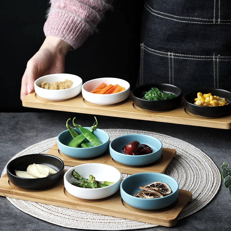 Nordic ceramics Seasoning Dish Set restaurant soy sauce Vinegar dish ...
