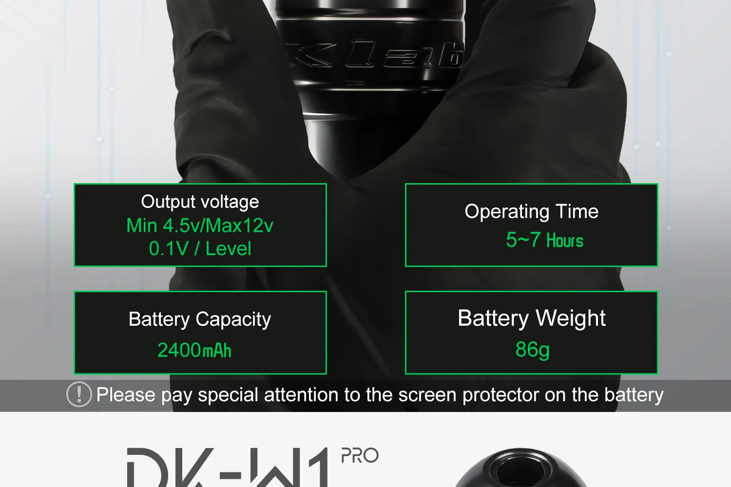 DKLAB DK-W1 Pro Wireless Tattoo Pen Machine