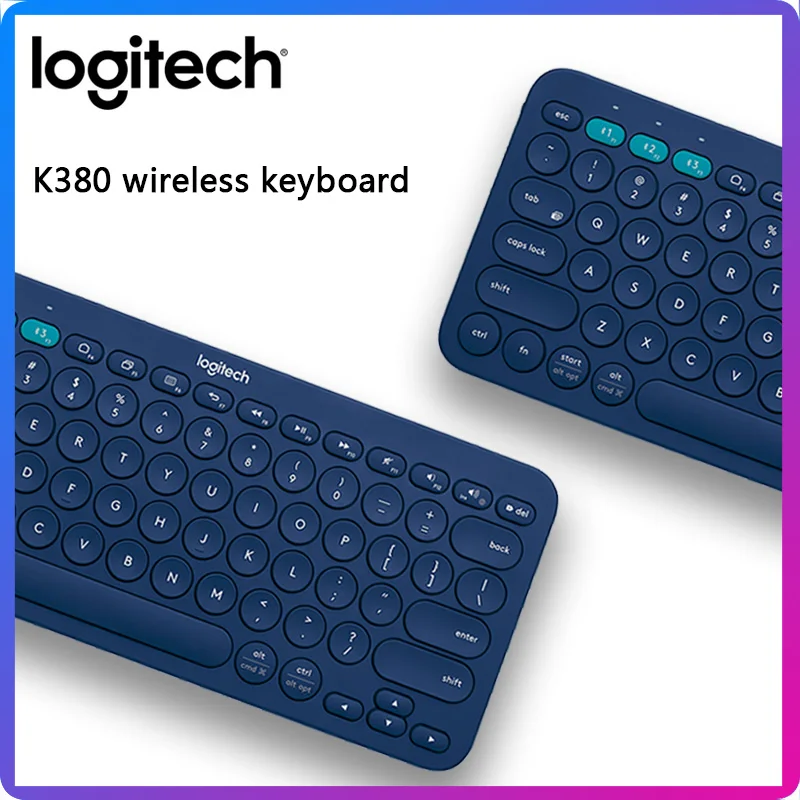Logitech K380 wireless Bluetooth keyboard portable multi-device Apple ...