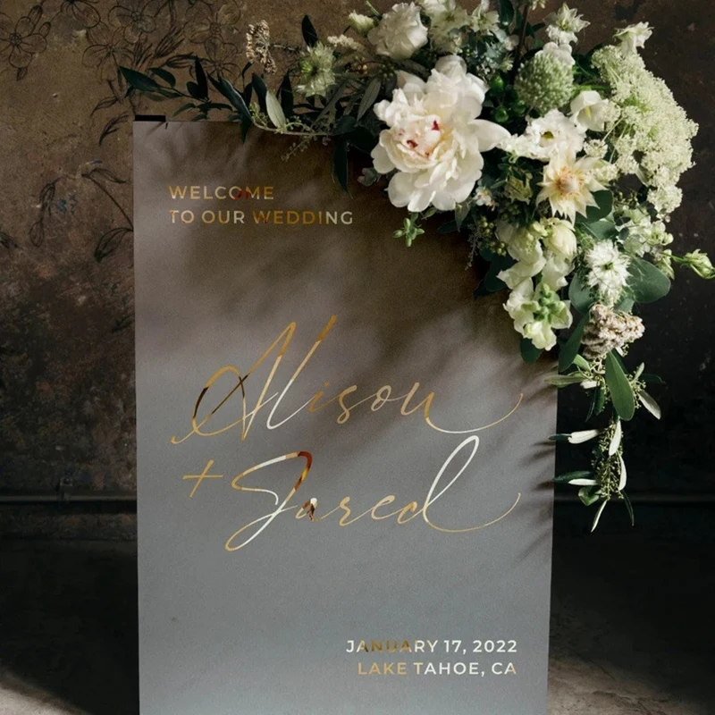 Welcome-TO-Our-Wedding-Sign-Decal-Board-for-Rustic-Couples-Names-and ...