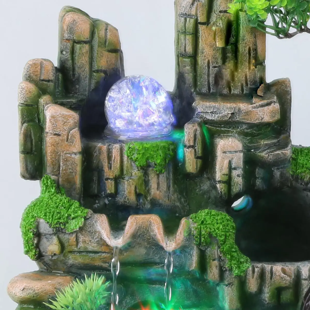 Rockery настольный фонтан с орнаментом, фонтан с подсветкой ...