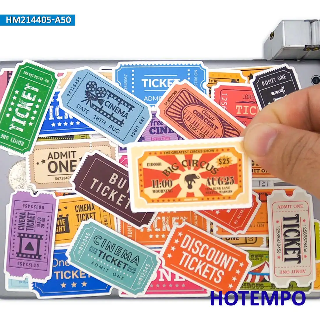 Movie Ticket Stub Sticker Laptop Electronics & Accessories etna.com.pe