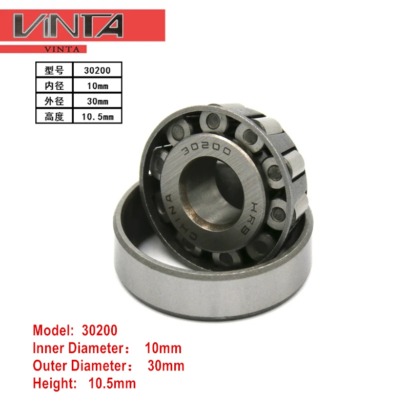 High Quality 5pcs/lots Tapered Roller Bearing 30200 30201 30202 30203 30204 30205 30206 30207 ...