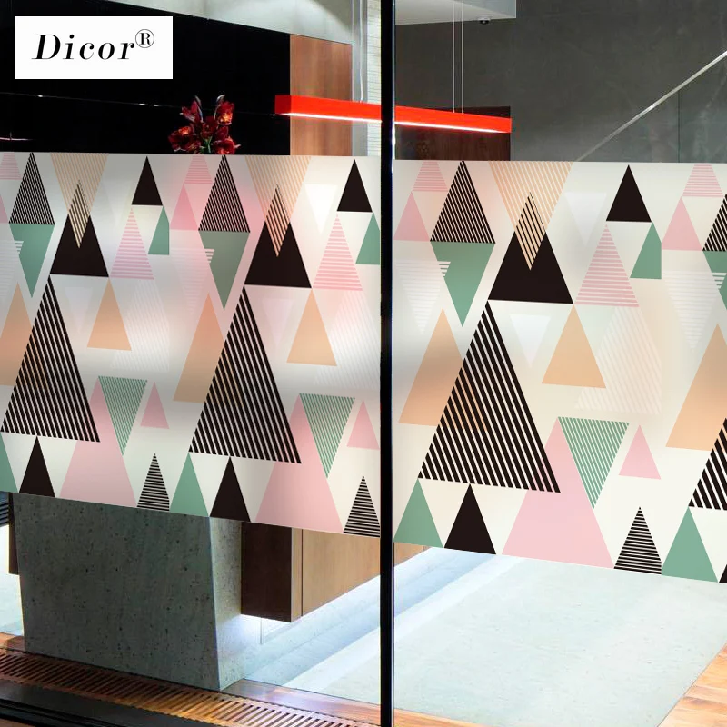 Dicor Brand Stained Static Cling Window Film Frosted Opaque Privacy ...