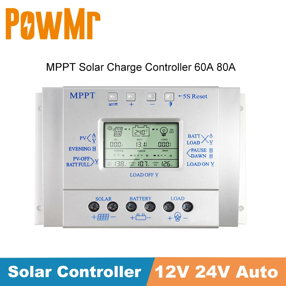 PowMr-MPPT-Solar-Charge-Controller-60A-80A-12V-24V-Auto-Solar-Panel ...