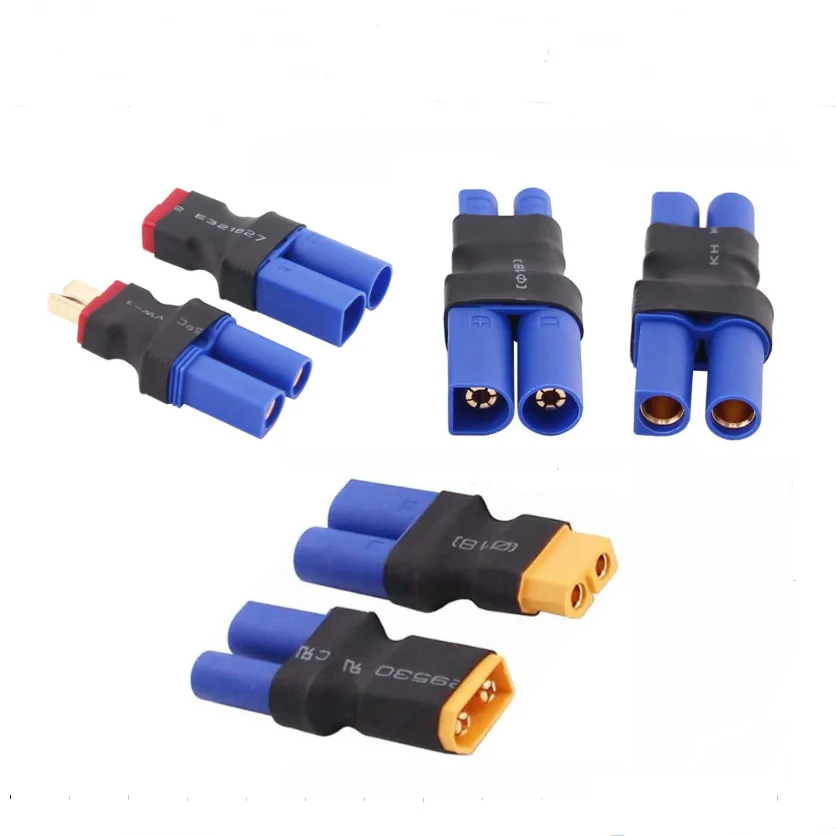 2PCS-EC5-Male-Female-to-EC3-XT60-Deans-T-Plug-Male-Female-No-Wire ...
