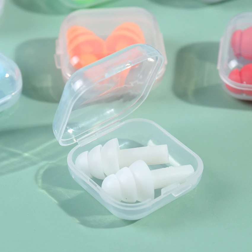 Boules Quies,Rose--Bouchons D'oreille En Silicone Souple, 1 Paire ...