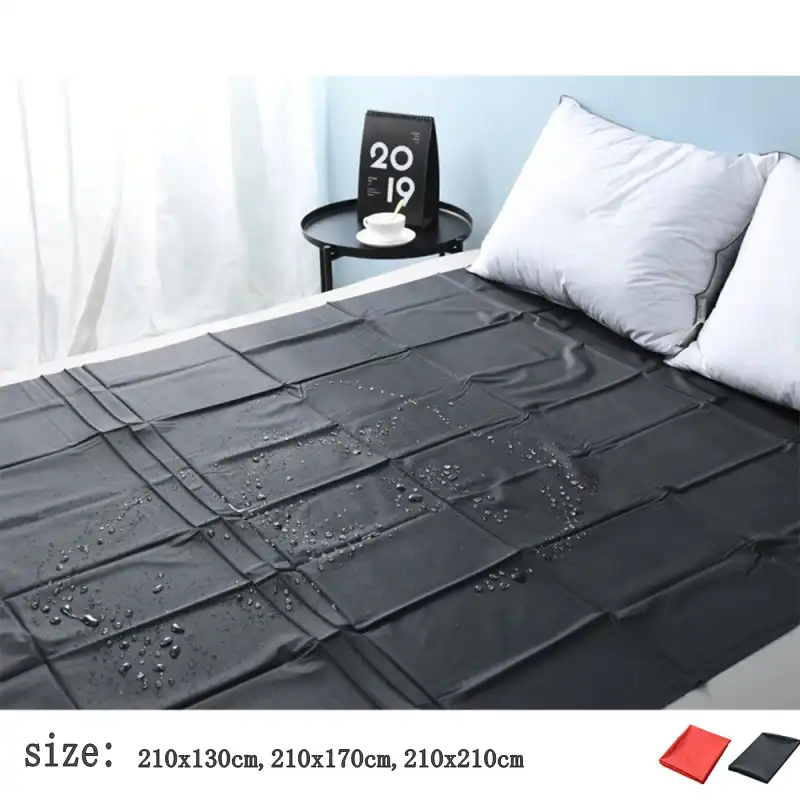 Waterproof Adult Bed Sheets S e x PVC Vinyl Mattress Cover Allergy ...