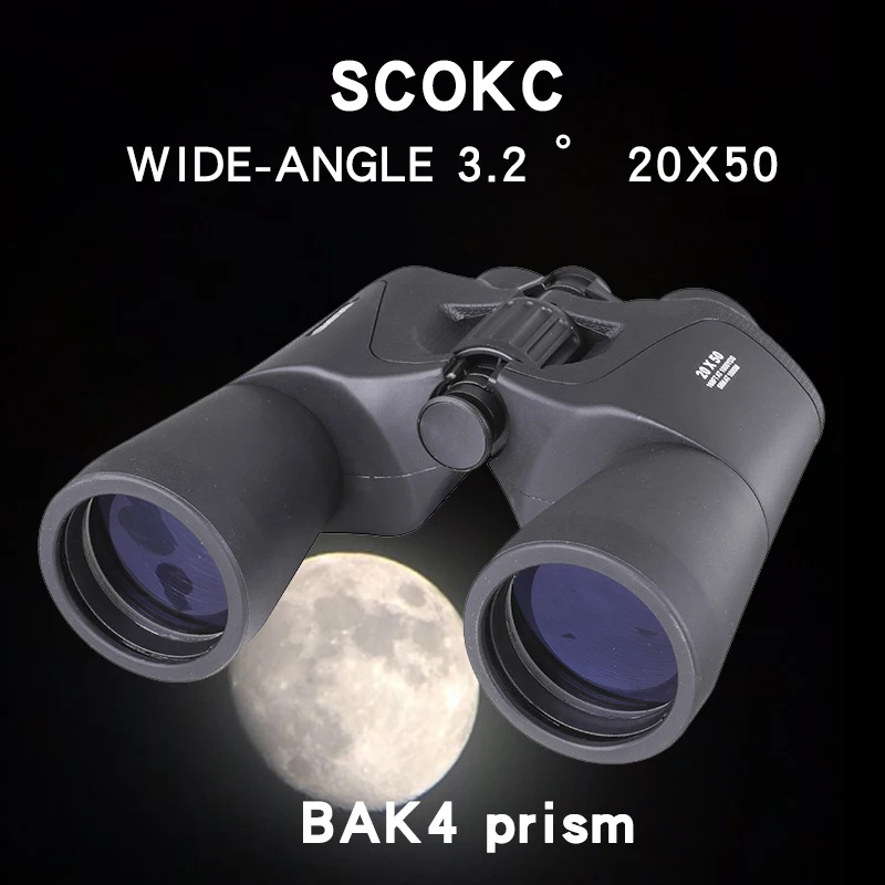 Wide Angle Powerful binoculars 20x50 Zoom Long Range 5000m Professional ...