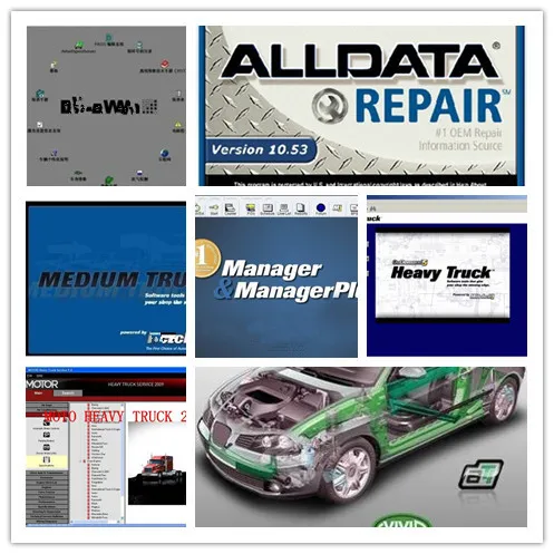All Data Pro Alldata 10.53 Moto Heavy Truck Auto Repair Software Hdd ...