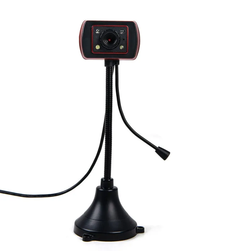 webcam LED HD Webcam Desktop Computer PC Video Usb With Microphone ...