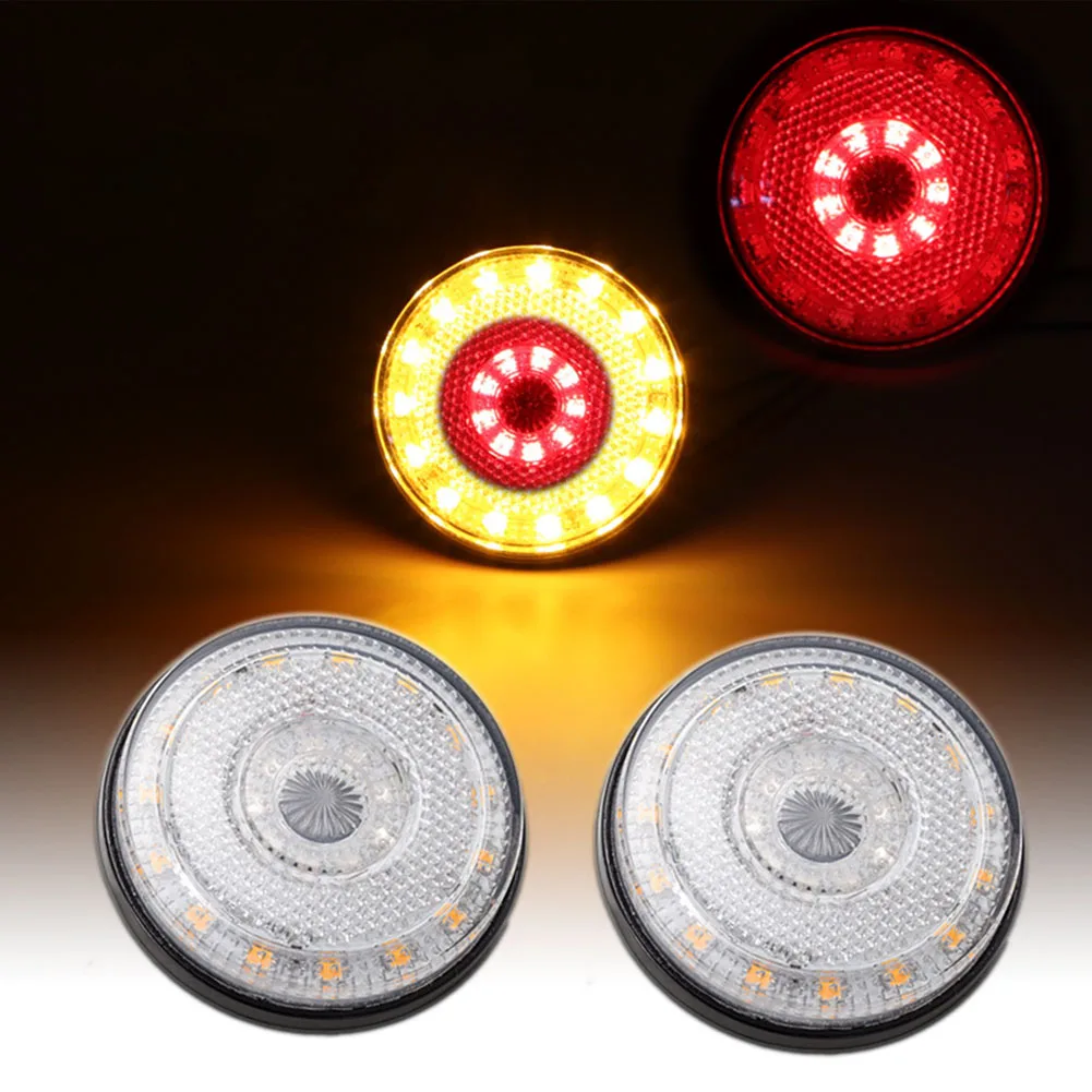 Car-Lights-24-LED-Car-Truck-Trailer-Rear-Tail-Brake-Stop-Marker-Light ...