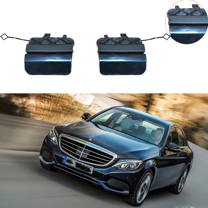 A2058850256 자동차 후면 범퍼 견인 후크 아이 고정 장치, 메르세데스 벤츠 C63 W205 AMG C180 C200 ...