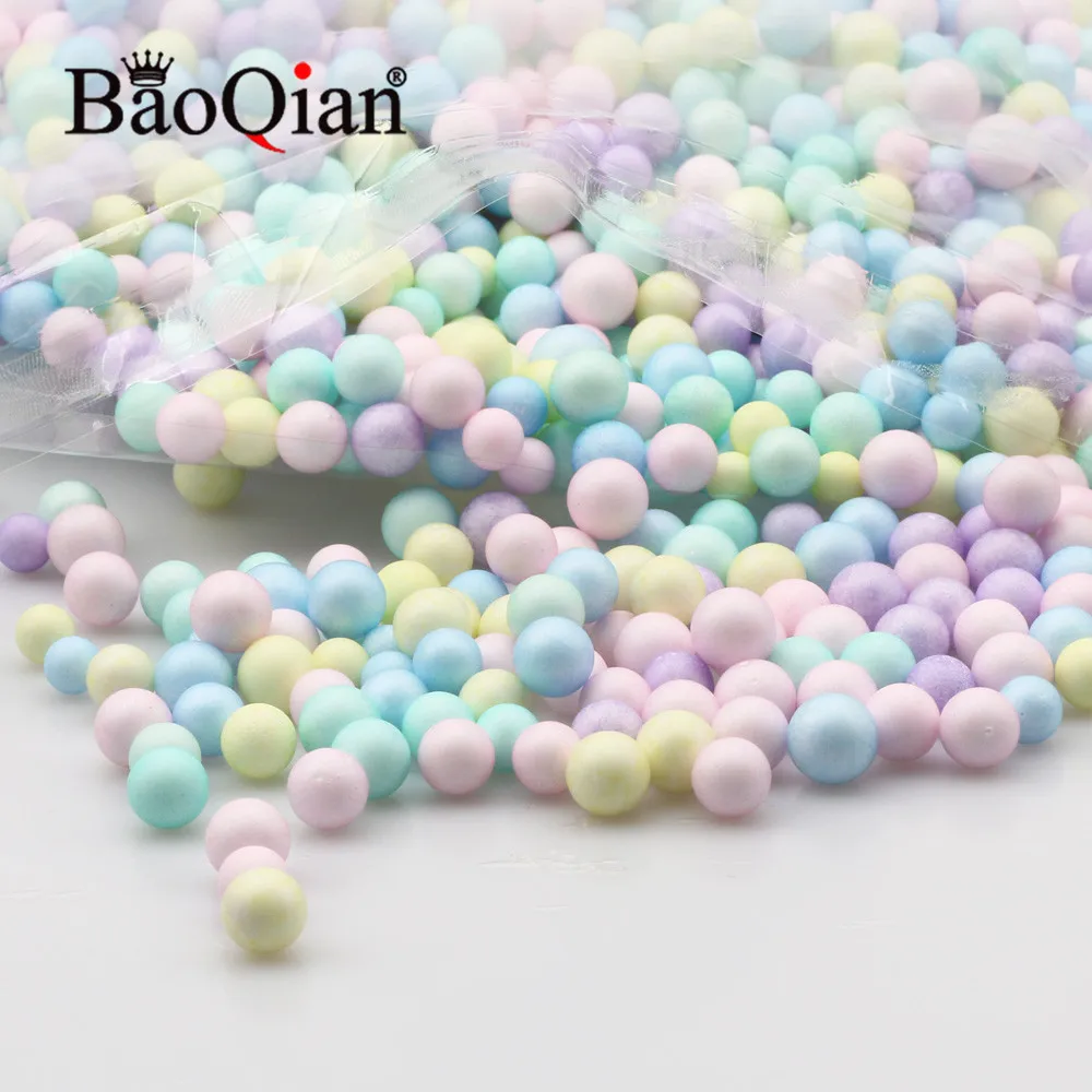 2-4/7-9mm Multicolor Round Polystyrene Foam Plastic Ball For Handmade ...