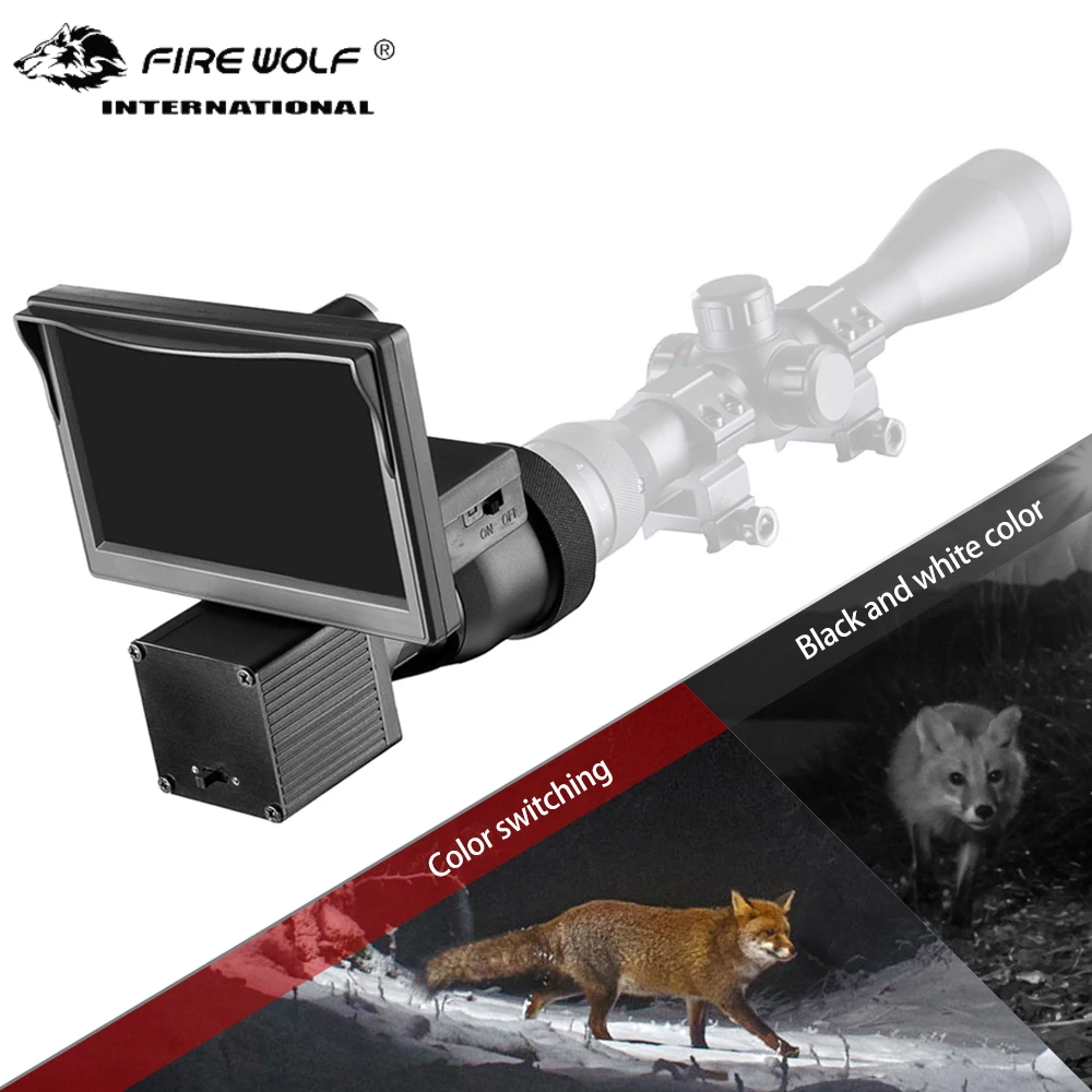 Fire-wolf-Hunting-tactical-5-0-Inch-Siamese-Night-Vision-Optical-sight ...