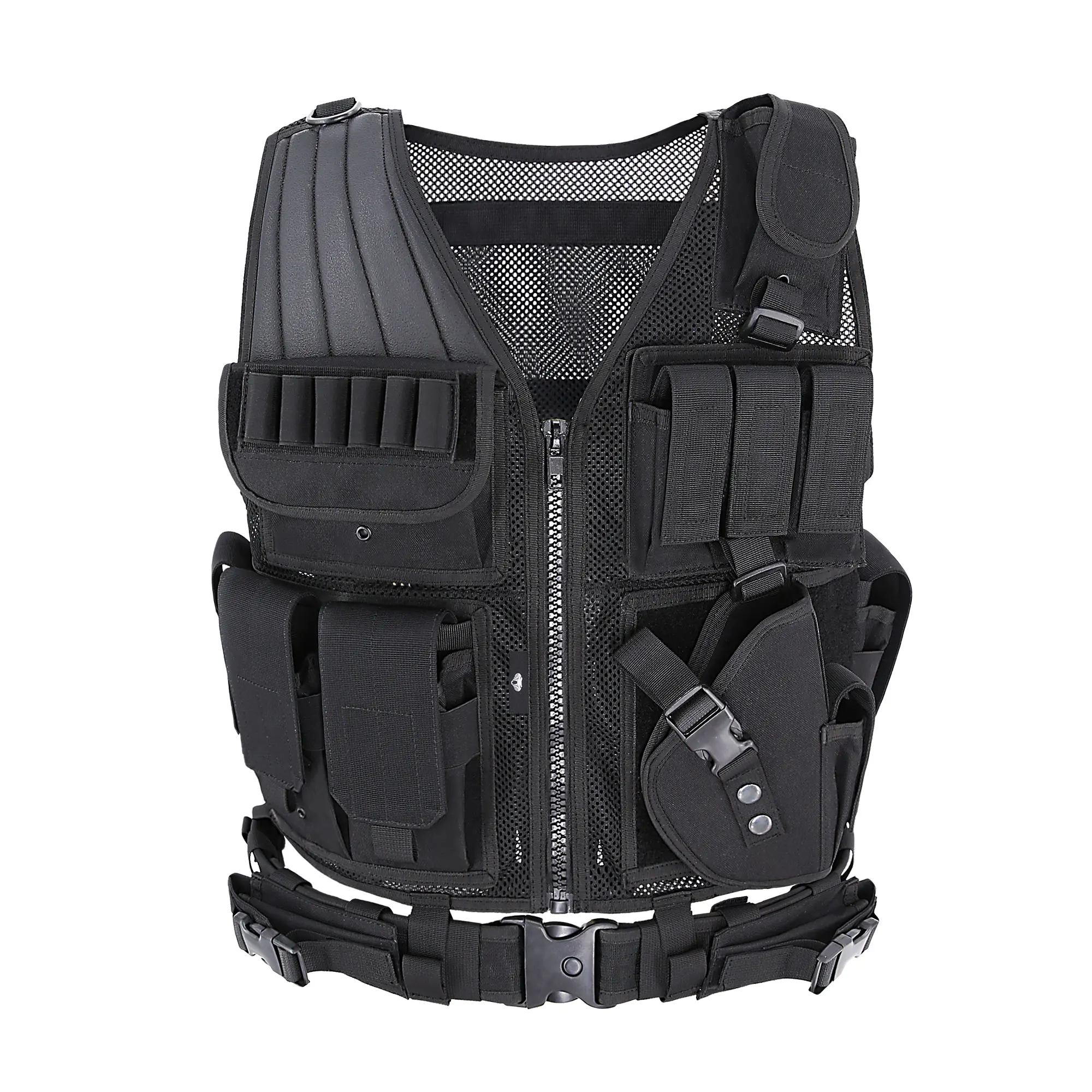 MGFLASHFORCE 전술 조끼, 몰리 스와트 육군 군사 전투 공격 사냥 낚시 슈팅 에어소프트 조끼|사냥 조끼 ...