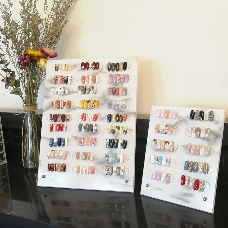 Nail-Display-Board-Art-Detachable-Color-Card-Magnetic-Marble-Acrylic ...