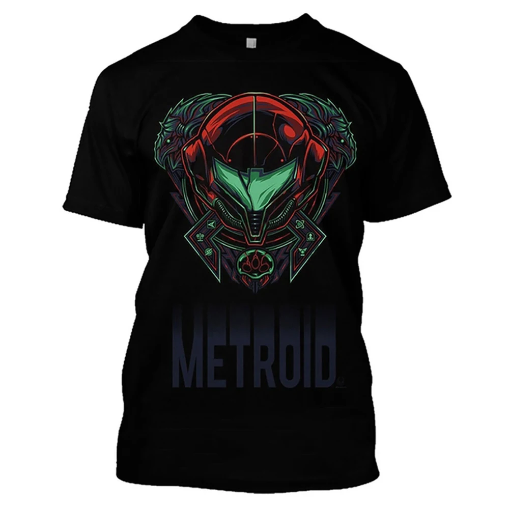 Metroid 3D Print T Shirts Anime Game Streetwear Men Women Fashion O ...