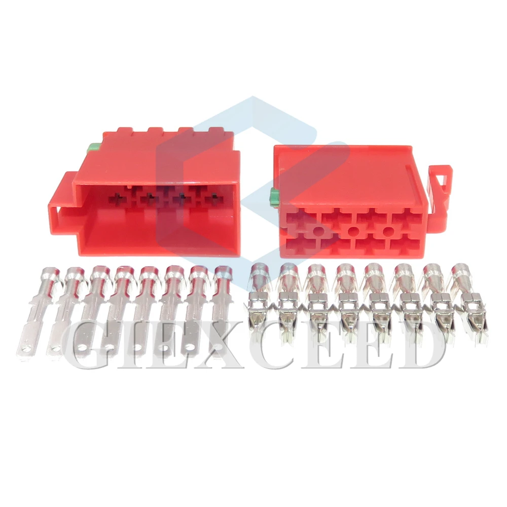 8 Pin Car Plastic Housing Wiring Harness Socket 2.8 Series Red Male ...