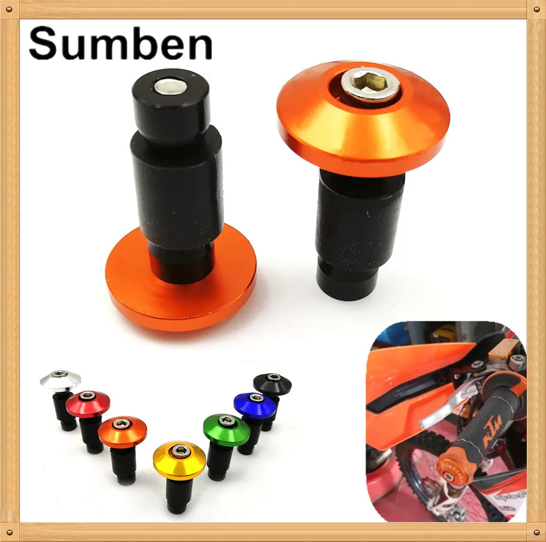 Motorcycle-Handle-Bar-End-Cap-Anti-Vibration-Slider-Plug-for-KTM-65-85 ...