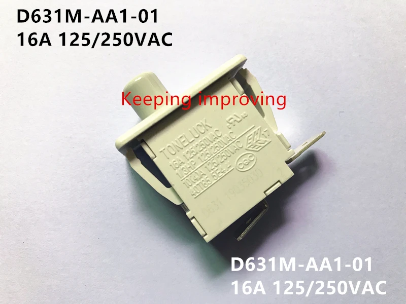 Original new 100% D631M-AA1-01 refrigerator switch button 16A 125/250VAC