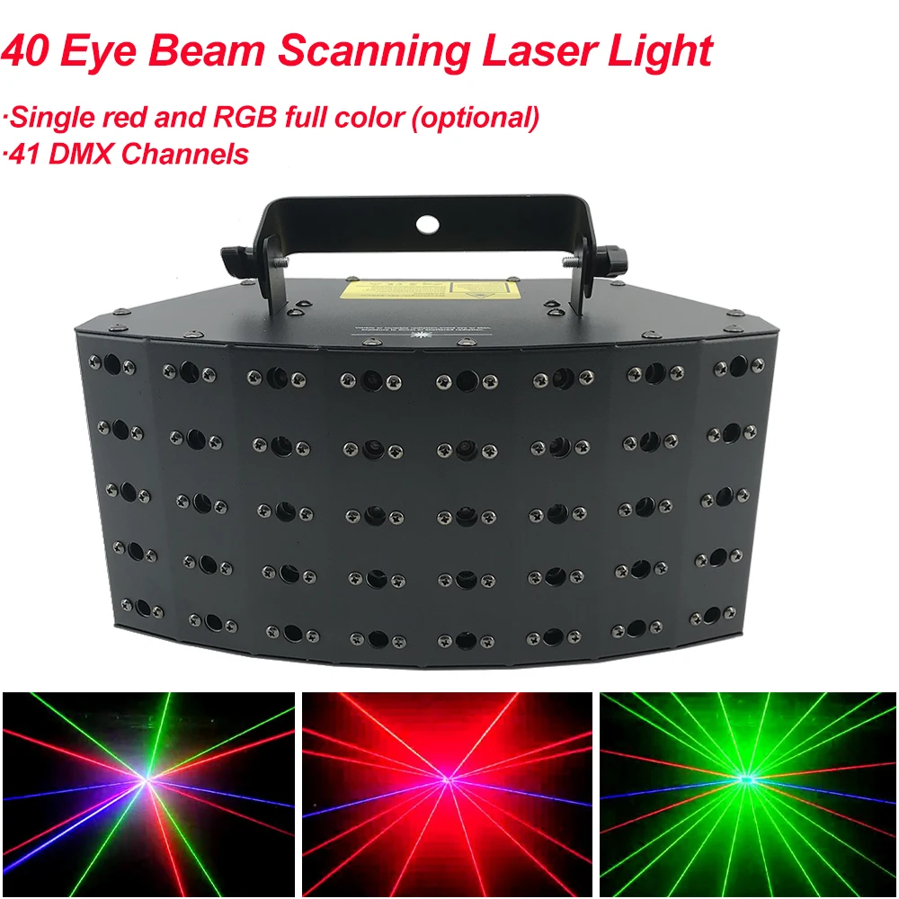 40 아이즈 Dmx Led 컨트롤러 컬러 음악 라이트 램프 프로젝터 Rgb 레이저 무대 파 디스코 Dj 홈 파티 장식 스트로브 조명 무대 조명 레이저 프로젝터무대 조명