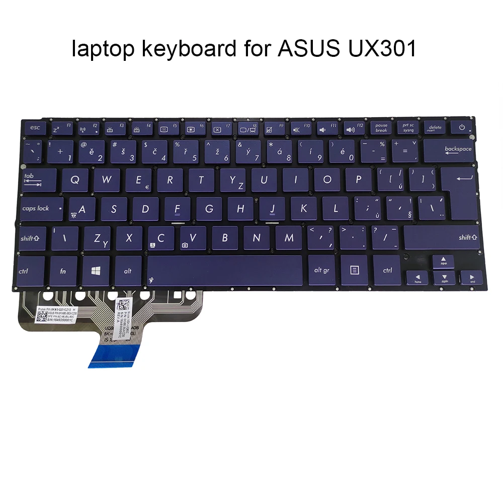US-English-Latin-Czech-Keyboard-for-ASUS-Zenbook-UX301-UX301L-UX301LA ...