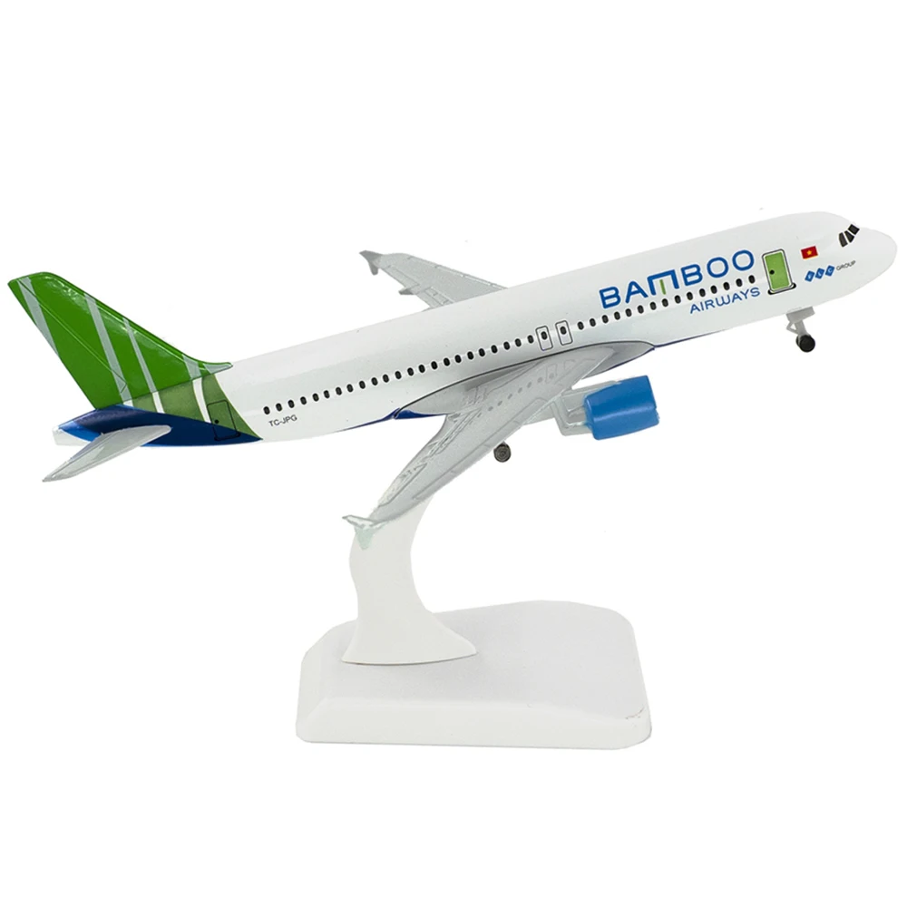 20cm-Aircraft-Bamboo-Airways-Airbus-A320-with-Landing-Gear-Alloy-Plane ...
