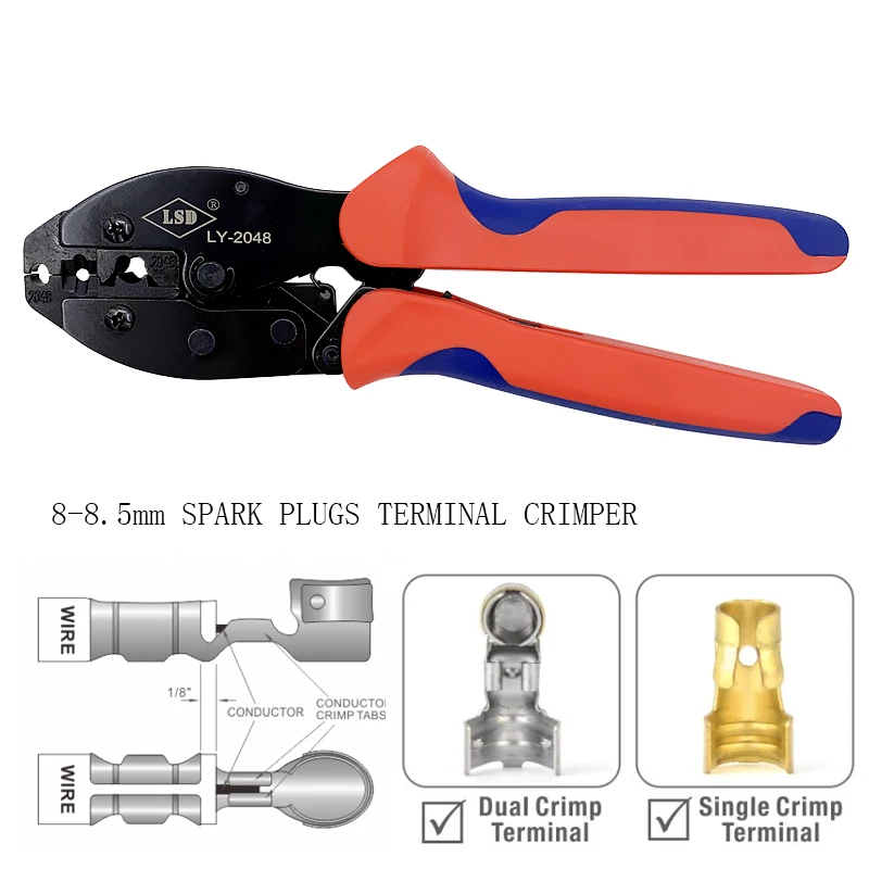 spark plug plier crimping tool LY-2048 8.5mm Spark plug wire crimping ...