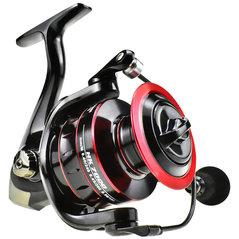 Carrete de pesca HK 2020 1000, bobina giratoria de Metal, 10KG de ...