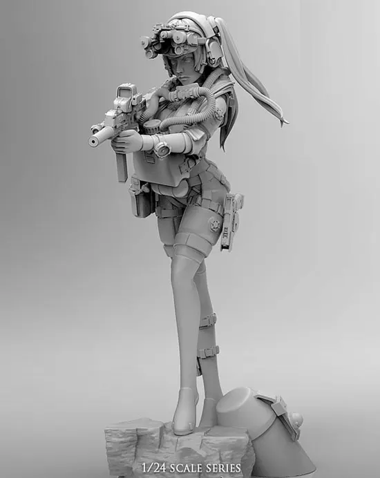 [tusk Model]resin Figure 75mm Scale Resin Model Kits Unpainted ...