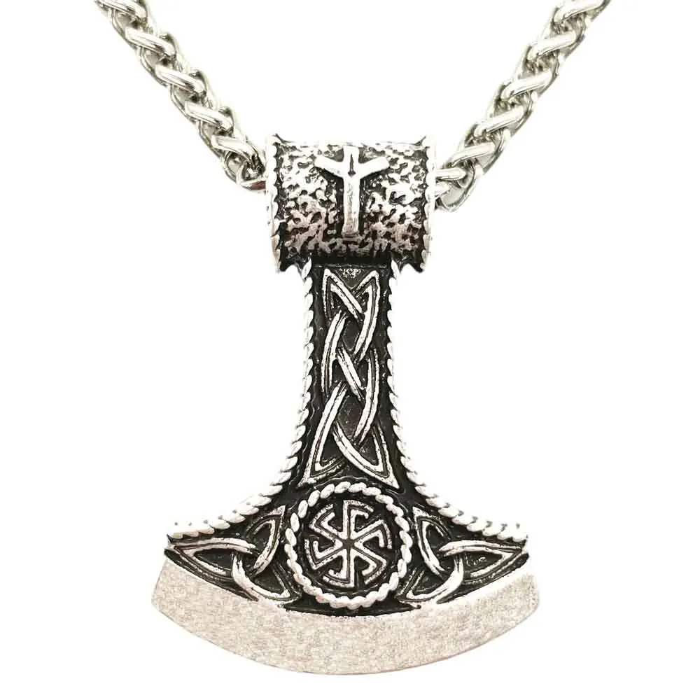Slavic-Perun-Axe-Kolovrat-Pendant-Runic-Rune-ALGIZ-Talisman-Pagan ...