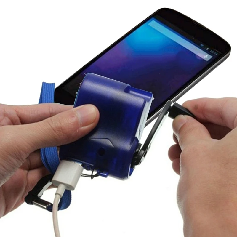 USB Emergency Charger Hand Crank Power Dynamo Portable Multi Tool for ...