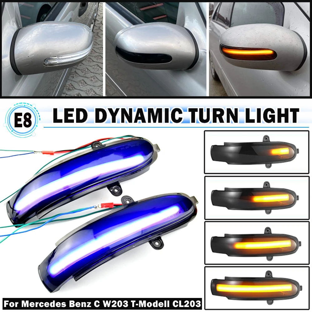 LED Dynamic Turn Signal Blinker Side Mirror Indicator Sequential Light ...