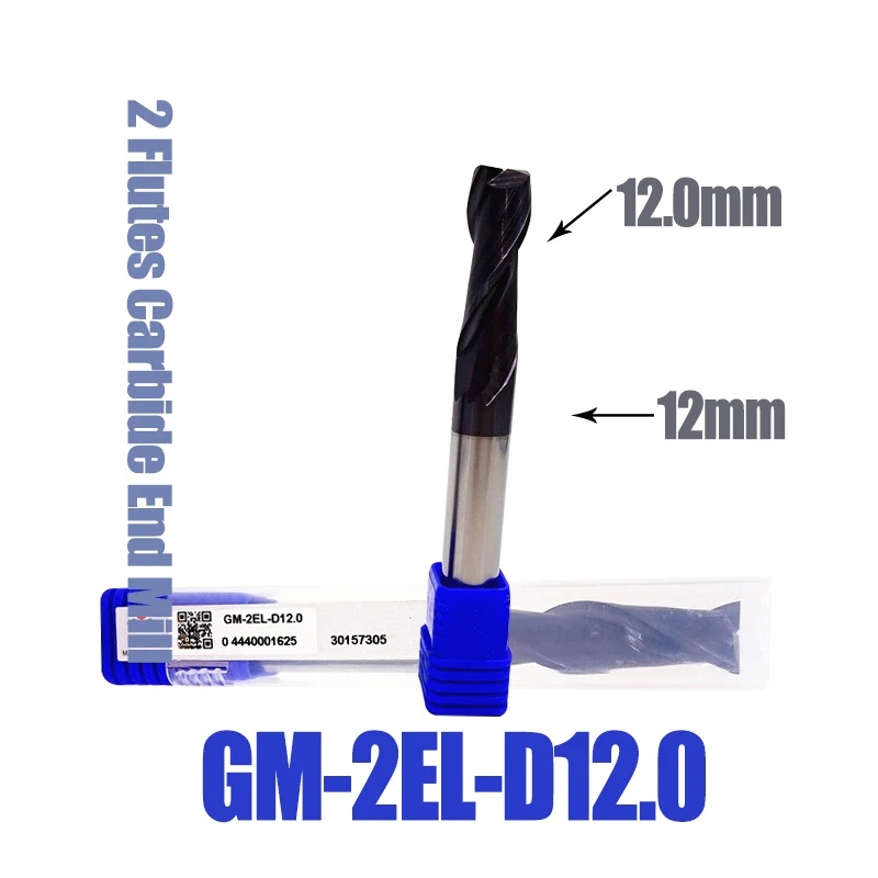 10pcs ZCC 12mm End Mill GM 2EL D12.0 Solid Carbide EndMill 2 flutes ...
