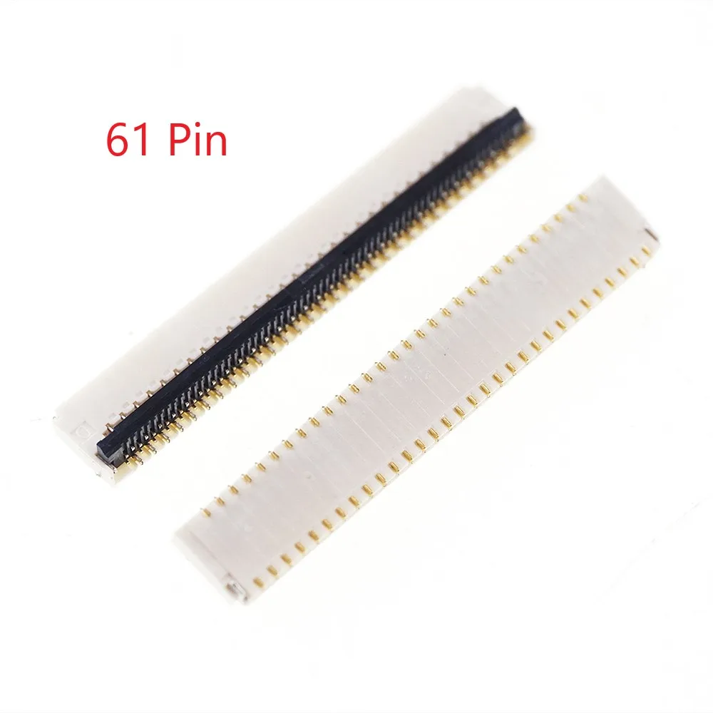 10 Pcs Fpc Connector 61 Pin 0.3 Mm Pitch 0.9 Mm Height Back Flip Type ...