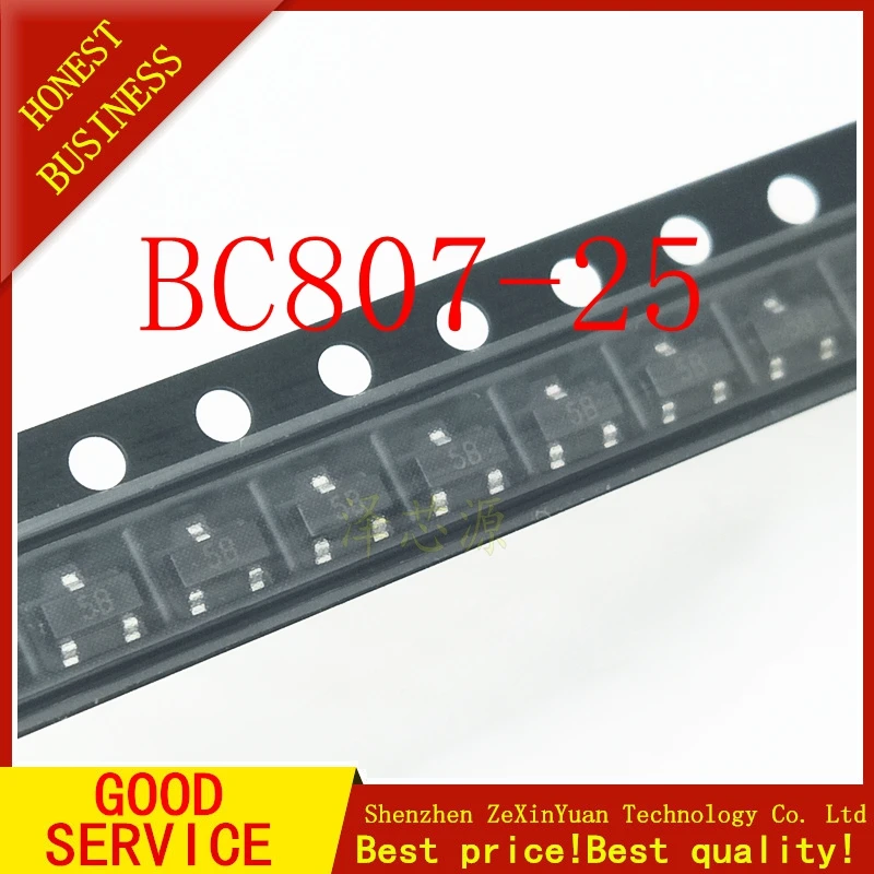 100PCS/LOT BC807 25 5B 5B1 807 25 SOT 23 5BW BIPOLAR TRANSISTORS ...