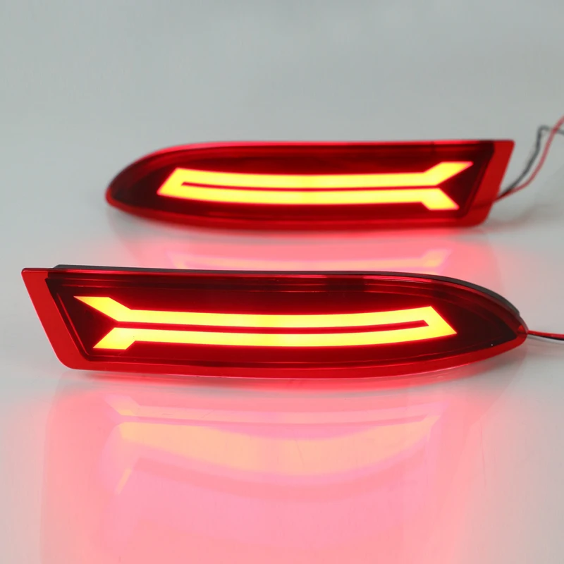 LED Rear Bumper Light Reflectors Tail Brake Light Parking Styling LED ...