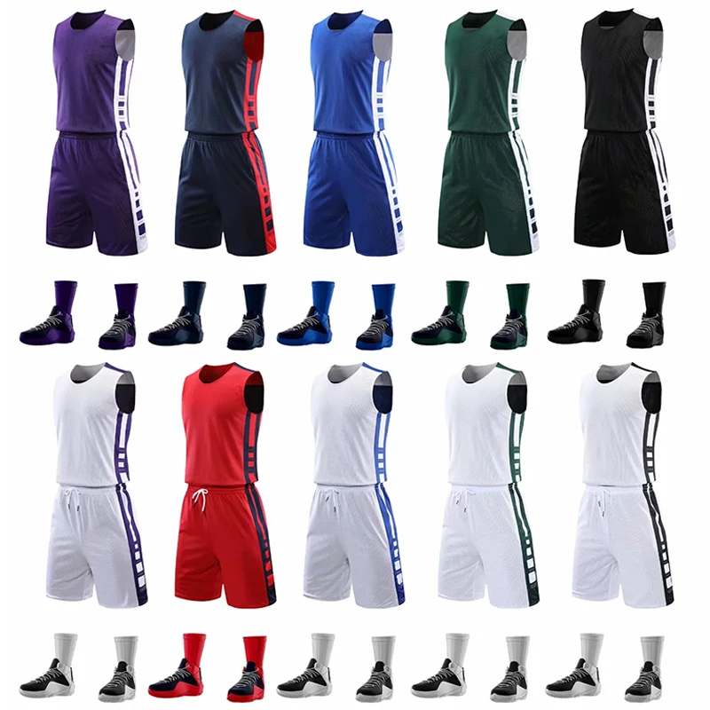 Men-s-Double-sided-Basketball-Jersey-Set-Reversed-Basketball-uniform ...